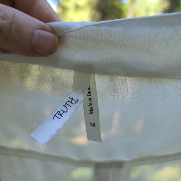 Truth | Tops | Truth Lightweight Sheer Pretty Blackwhite Resort Top ...